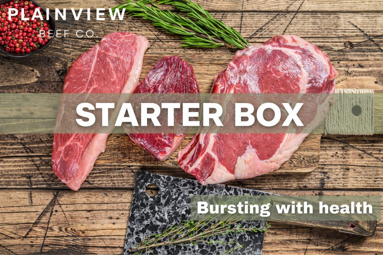 Convenient Starter Box — Sprout-Finished Beef – PLAINVIEW BEEF CO.